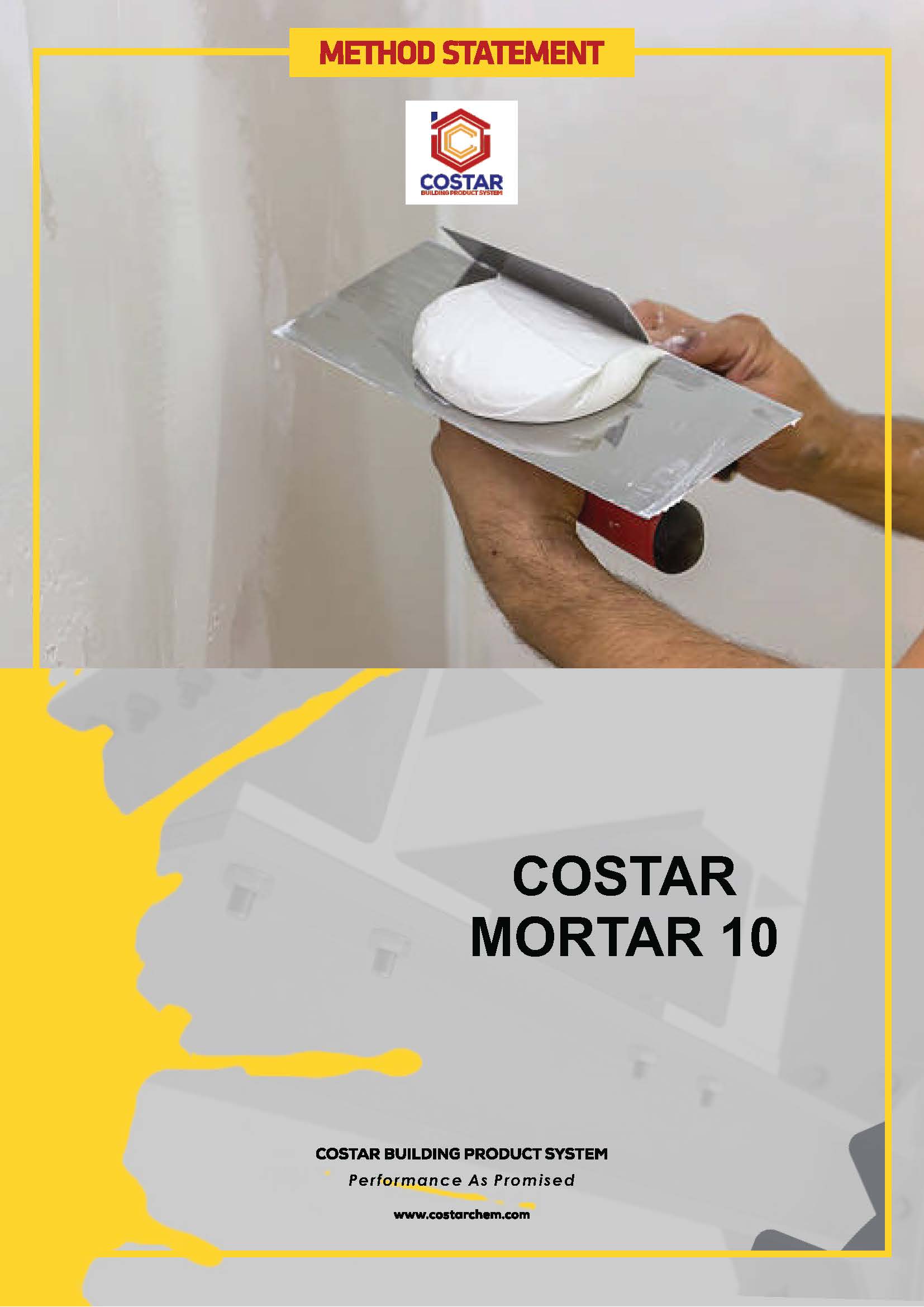 Costar Mortar 10 Method Statement - Costarchem Nigeria